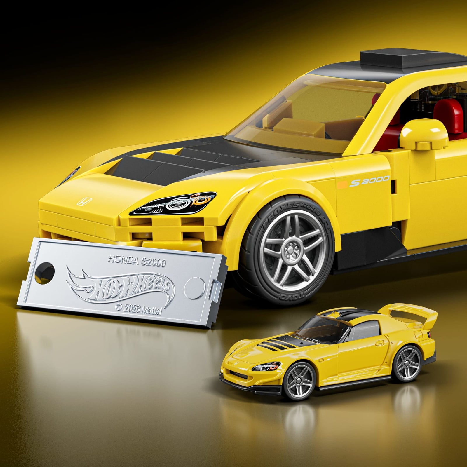 Mattel Brick Shop Hot Wheels ’07 Honda S2000 Building Toy Kit | Mattel ...